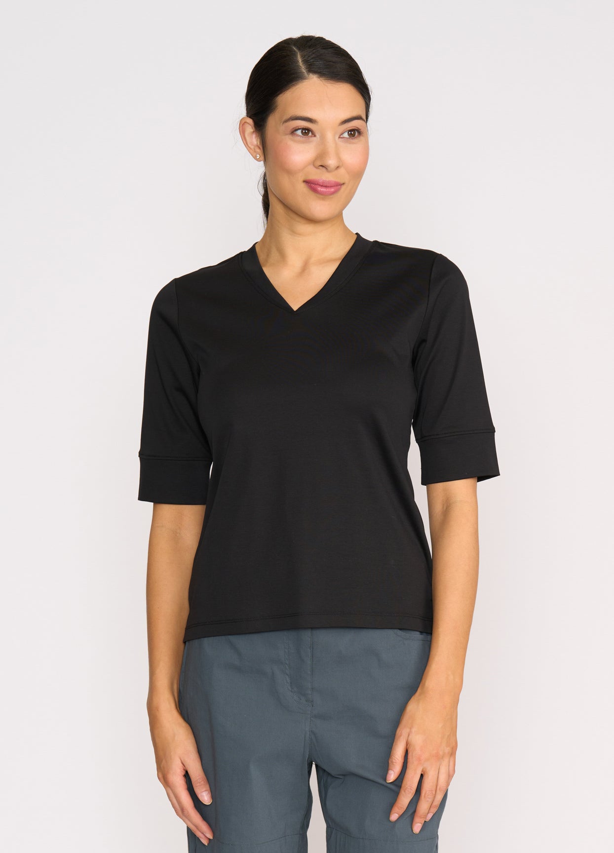 Slim V Neck Top – Apt Collections