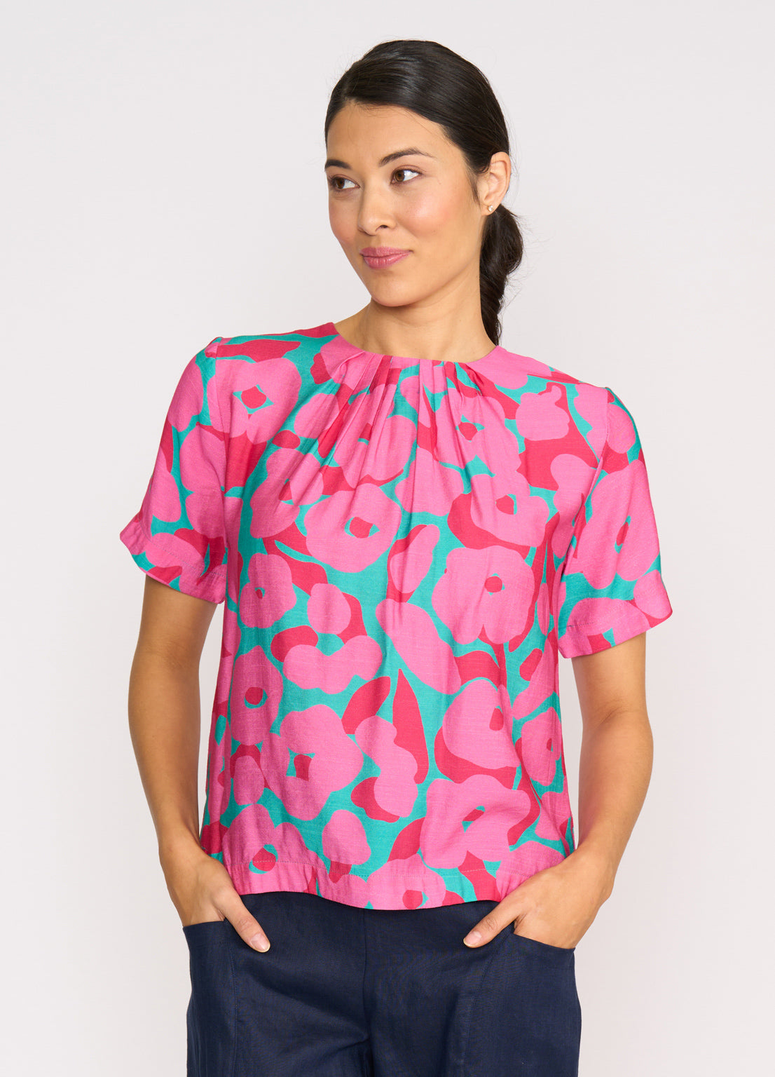 Pleat Neck Top – Apt Collections