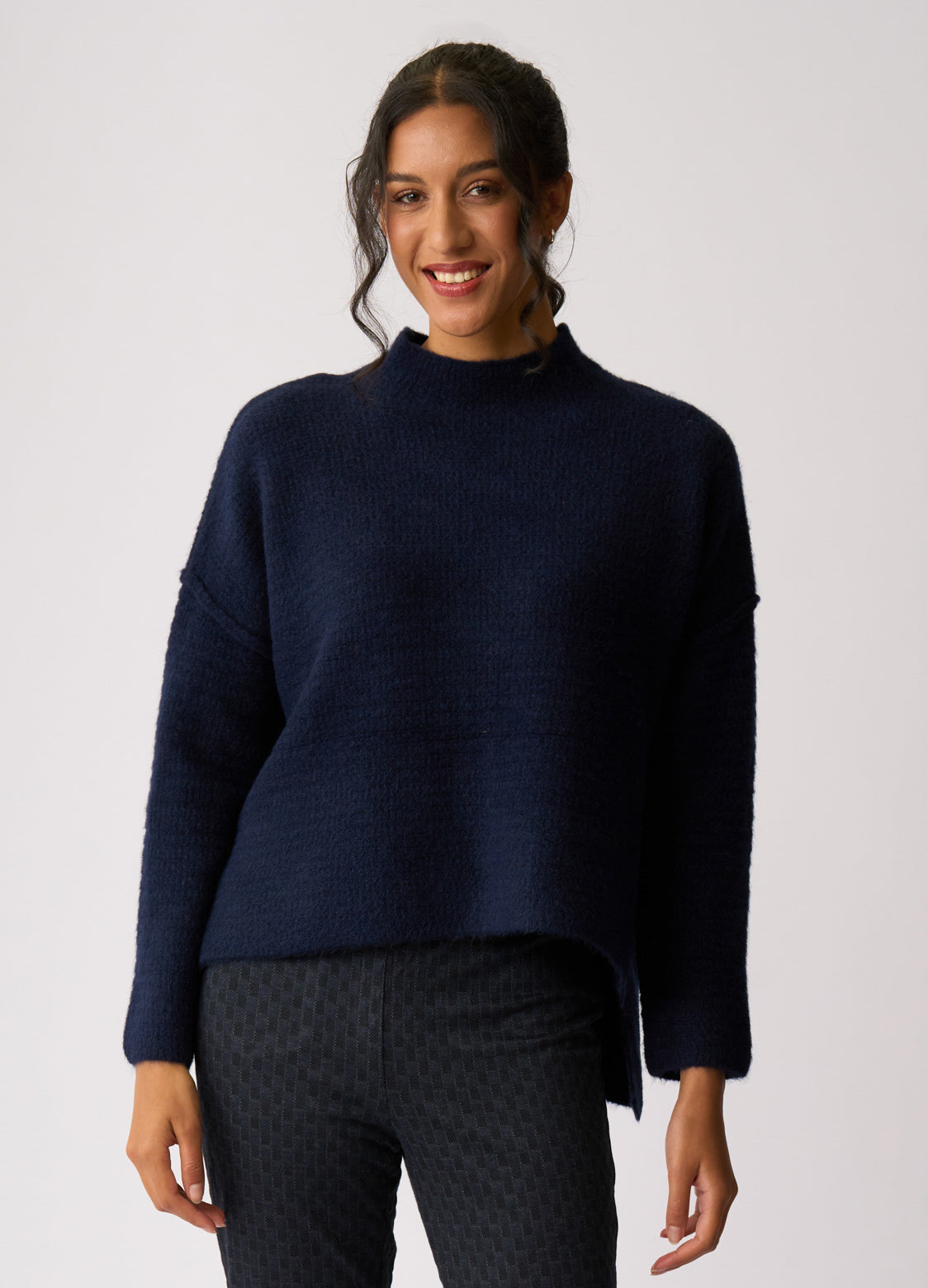 High Neck, Zip Back Jumper – Apt Collections